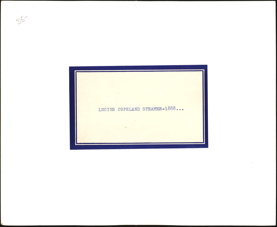 Lucius Copeland Steam Tricycle